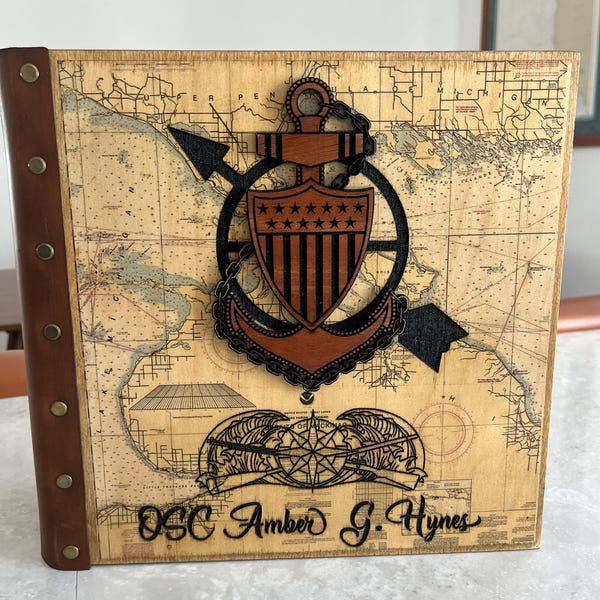 Custom USCG Chief Charge Book, Coast Guard Book, USCG Charge Book ...