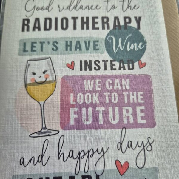 RADIOTHERAPY WARRIOR - Greetings Card A6 - Chemo, Cancer, Survivor ...