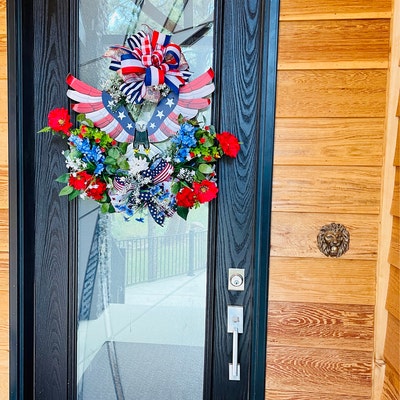 Eagle Wreath for Front Door,4th of July Decor,summer Patriotic Decor ...