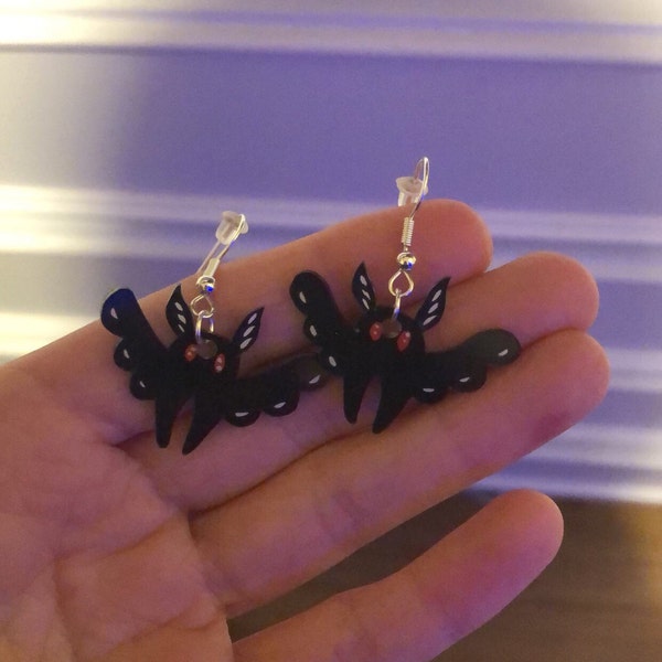 Mothman Earrings - Etsy