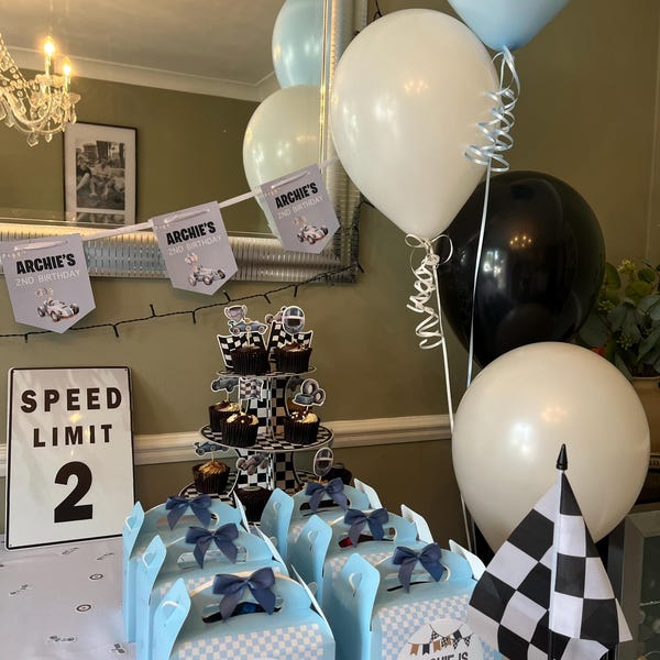 Personalised Wedding PIZZA Box | BLUE CHECKERBOARD | Takeaway Buffet ...