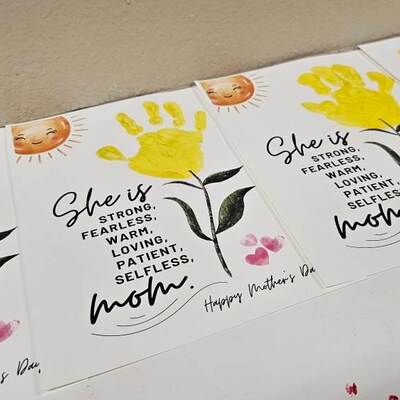 I Love You Poem Footprint Handprint Art Craft, Valentine's Day Craft ...