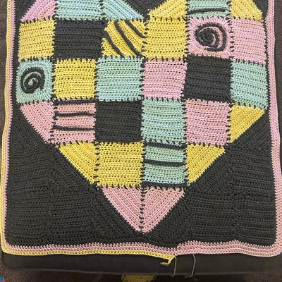 Sally's Patchwork Heart Crochet Baby Blanket Pattern NBC Inspired Jack ...