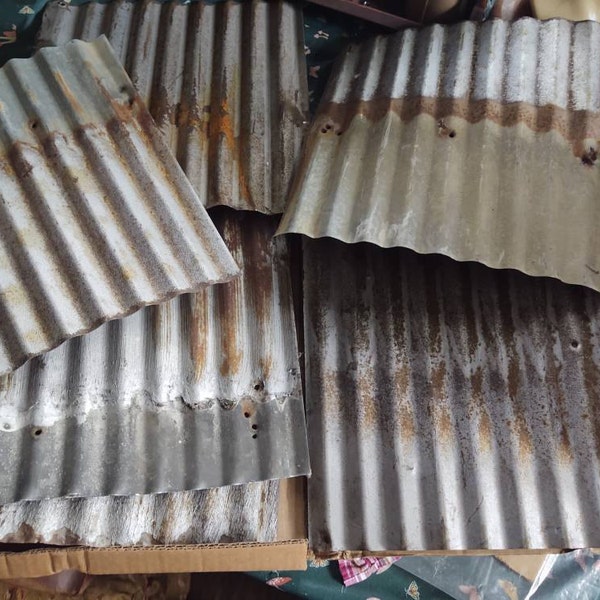 Reclaimed Metal Rust Roofing Barn Tin Beautiful Rustic Weathered Patina ...