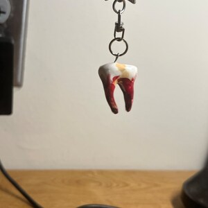 Teeth Shaker Keychain Hand Made Teeth Pendants Grunge Keychain for ...