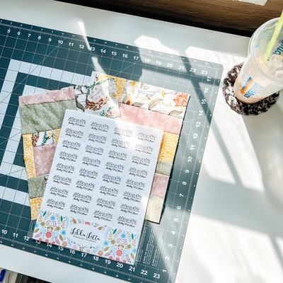 Fabric Name Tags, 30x Cotton Name Labels, Two Line Personalization ...