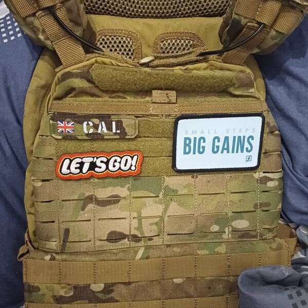 You Name / Callsign With Flag Laser Cut Cordura Patch With Velcro 90 X ...