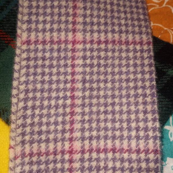 New Salmon Tweed Herringbone Wool Fabric, Medium Weight, Fat Quarters ...