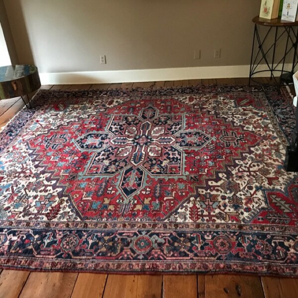 8'9 X 11'6 Large Antique Rug 2764ML / Large Vintage Rug / Vintage ...