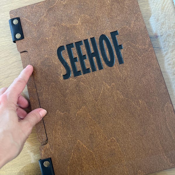 Restaurant Menu With Logo Embossing, Menu Cover, Menu Holders, Rustic ...