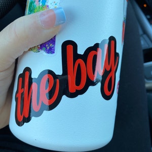 The Bay Die Cut Sticker Black/orange Bay Area SF SF Giants Giants San ...