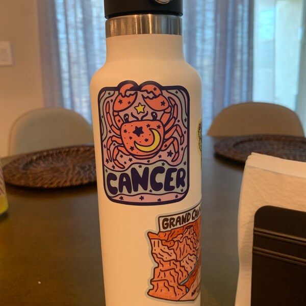 Cancer Vinyl Sticker, Cute Sticker, Waterproof, Laptop Sticker ...