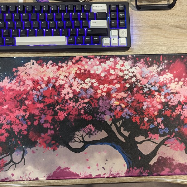 Cosmic Rapture Design 1, Desk Pad, Mouse Pad, Desk Mat, Surreal ...