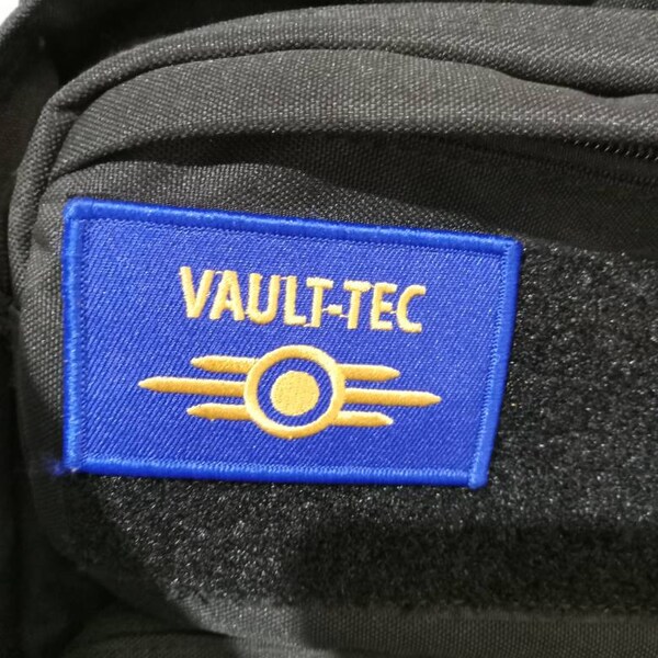 Vault-tec Fallout Insipried Patch Cosplay 3"x2" Inches Hook and Loop ...