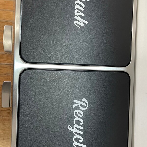 Recycle and Trash Indicator Script Decals / Recycle/ Trash / Vinyl ...