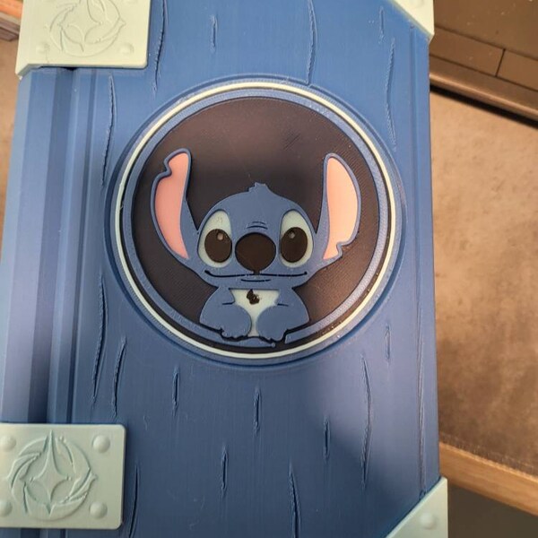 Lorcana Spell Book Deck Box W/accessory & Token Dice Inserts, Damage Counters Optional Magnetic ...