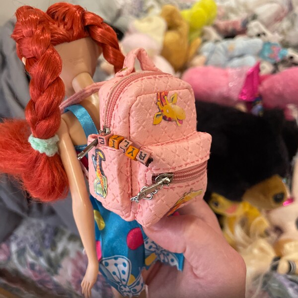 Miniature Backpack for Dolls 1/6 Scale, Doll Bag, Doll Accessories ...