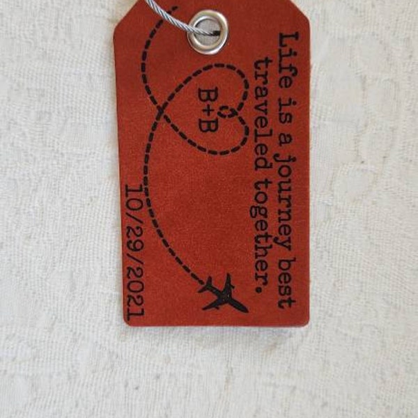 Retirement Gift, Leather Luggage Tags Teacher Retirement Class Gift ...