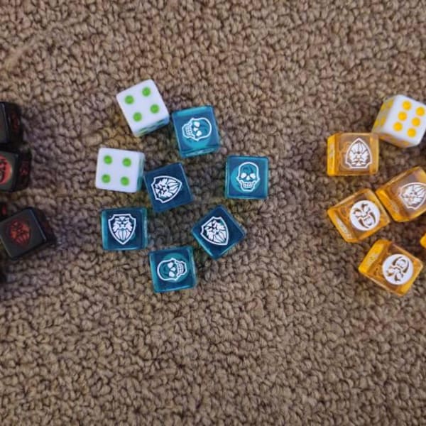 Combat Dice - for Use With Heroquest - Set of 8 - Transparent - Etsy