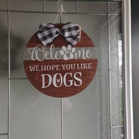 Home Sweet Home Paw Print Door Hanger - Etsy