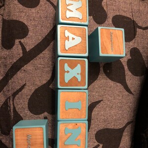 Personalized Wood Name Blocks Alphabet Baby Custom Letters - Etsy
