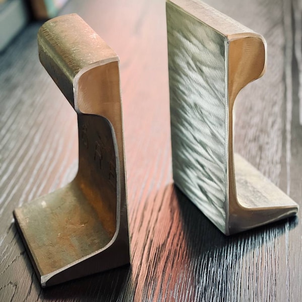Large Antique Railroad Bookends - Etsy