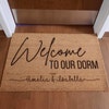 Doormat for Dorm, Personalized Dorm Doormat, Dorm Decor for College ...