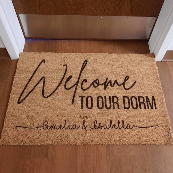 Doormat for Dorm, Personalized Dorm Doormat, Dorm Decor for College ...