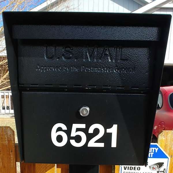 Custom Reflective Mailbox Number Decals (2 Pack) - Etsy