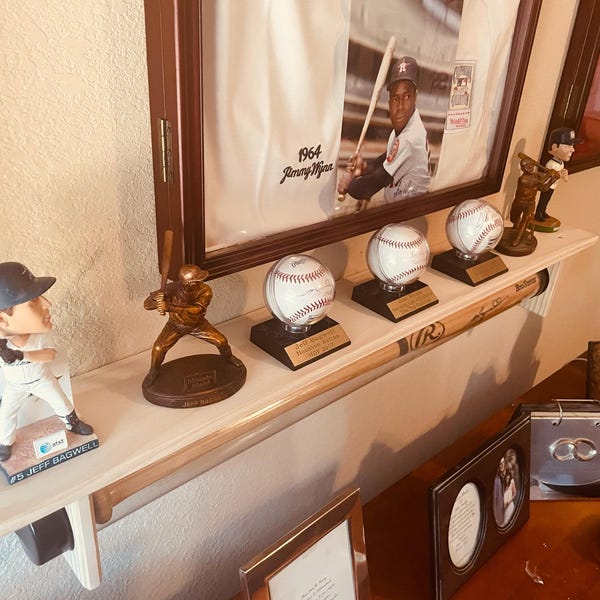 10bat Wood - Baseball Bat Display Rack W/ Multiple Shelves- Premium ...