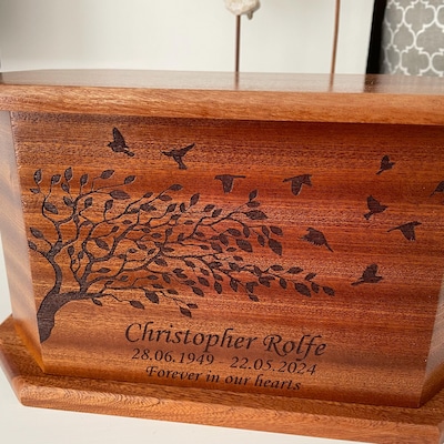 Personalized Tree of Life Memory Box 12x8x4, Custom Hand Made Wood ...