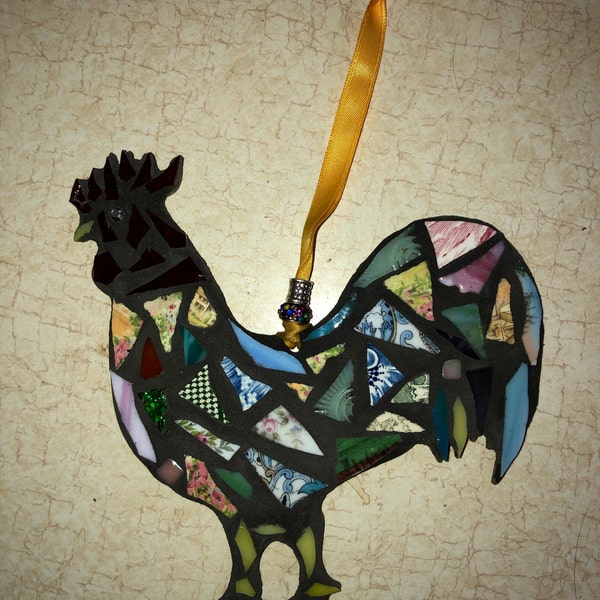 Craft Kits for Adults, Rooster Crafts, Mosaic Kit, DIY Rooster, Mosaic ...