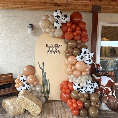 First Rodeo Birthday Name Sign, Happy Birthday Decal, Sign for Balloon ...