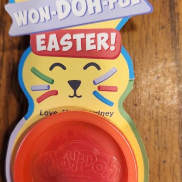 Play Dough Easter Gift, Easter Gift Printable, Easter Gift for Kids ...