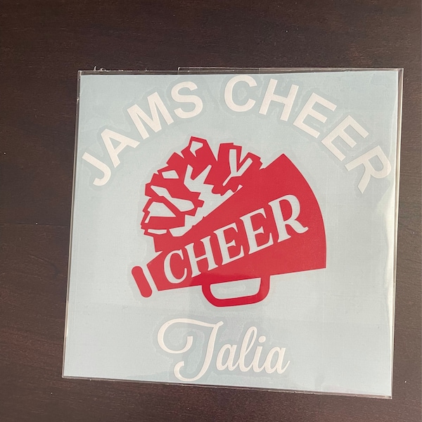 Cheer Vinyl Car Decal / Cheer Decal / Cheer Sticker / Personalized ...