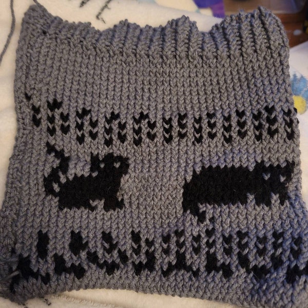 Cat Purse - Loom Knit PATTERN - Small Gauge Loom - DIGITAL DOWNLOAD - Etsy
