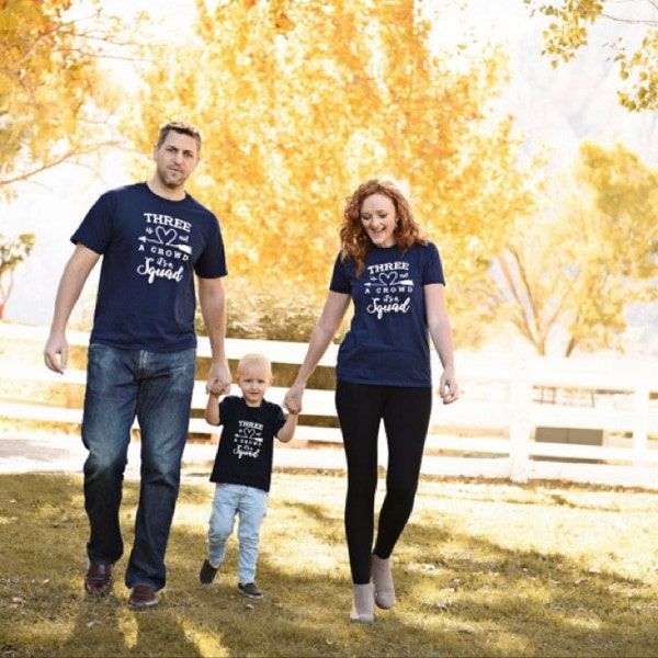 Best Friends Matching T-shirt - Three is Not A Crowd It's A Squad ...