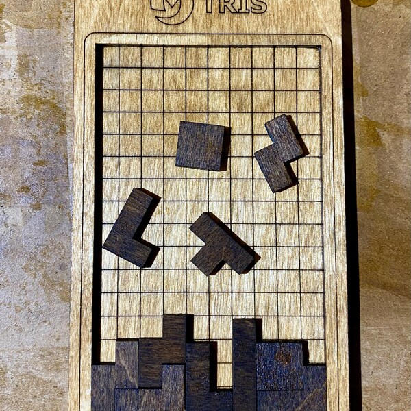 Tetris Glowforge SVG Cut Files Laser Cut Vector Puzzle Template ...