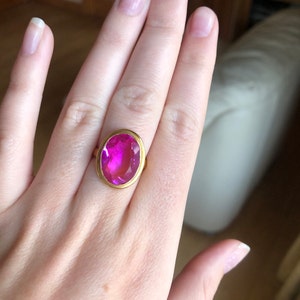 Gorgeous Pink Tourmaline Ring Solid Sterling Silver Ring | Etsy