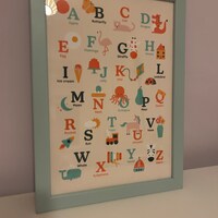 Welsh Alphabet Print - Yr Wyddor. Kid's Welsh Alphabet Poster ...