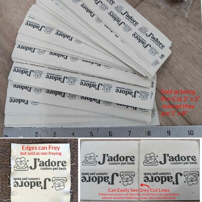 Care Label 400 Custom Polyamide Clothing Labels CUT - Etsy