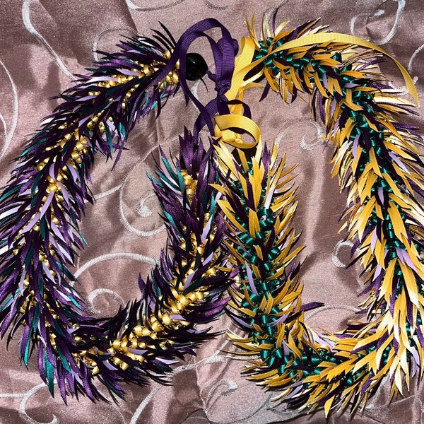 Samoan Ula Fala Inspired Ribbon Lei - Etsy