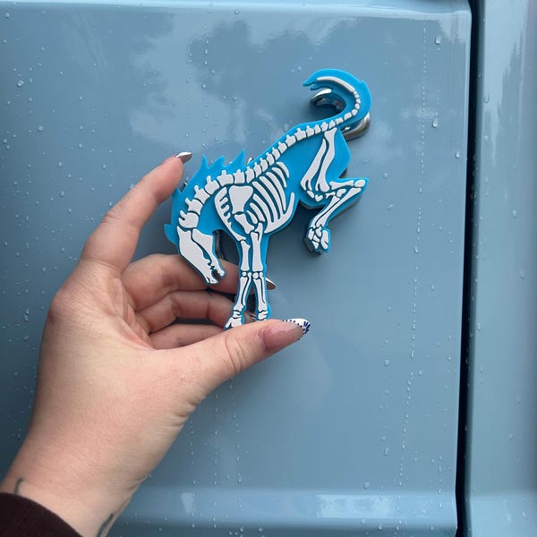 Set of Ford Bronco Skeleton Emblems Badges / Calling All Bronco and ...