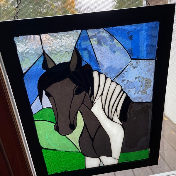 Stained Glass Mosaic Columbines Window Suncatcher - Etsy