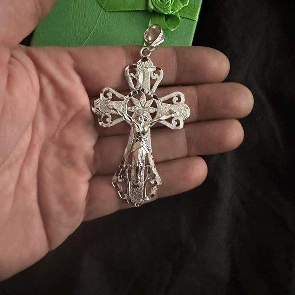 925 Sterling Silver Virgin Mary Rosary Necklace 4mm Bead Ball Chain ...