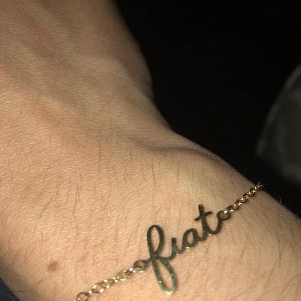 Fiat Bracelet With Lapis Stone, Catholic Gifts, Catholic Jewelry ...