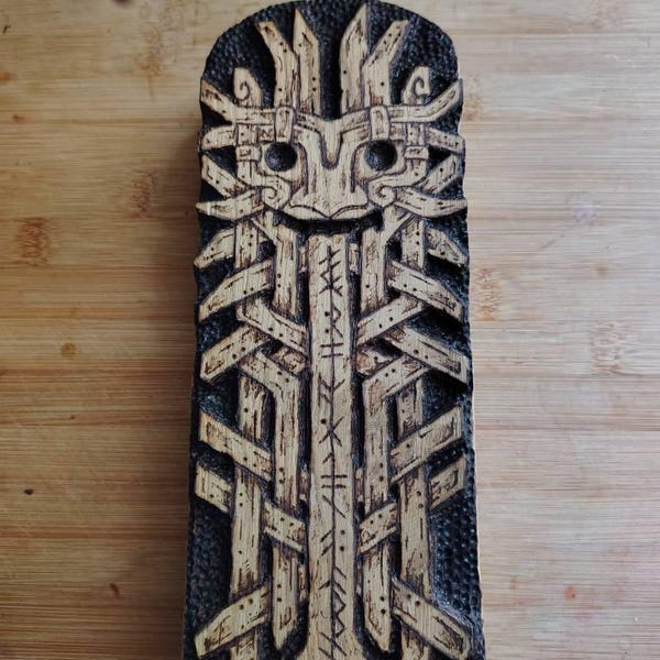 Ymir Frost Giant God Post Runes Knotwork Celtic Style Viking Art Norse ...