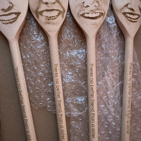 Any Face (facial Features) Engraved on a Spoon- Novelty Gift, Fun ...