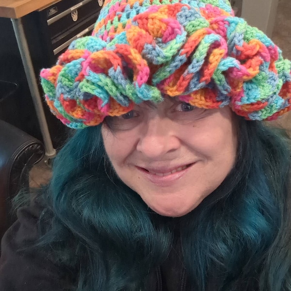 Crochet Curly (ruffle) Hat Pattern - Etsy