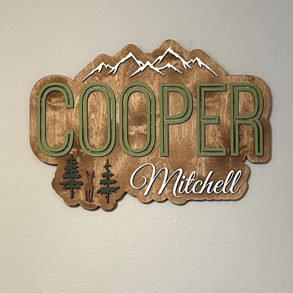 Name Cutouts for Nursery, Wooden Letters, Name Sign, Nursery Letters ...